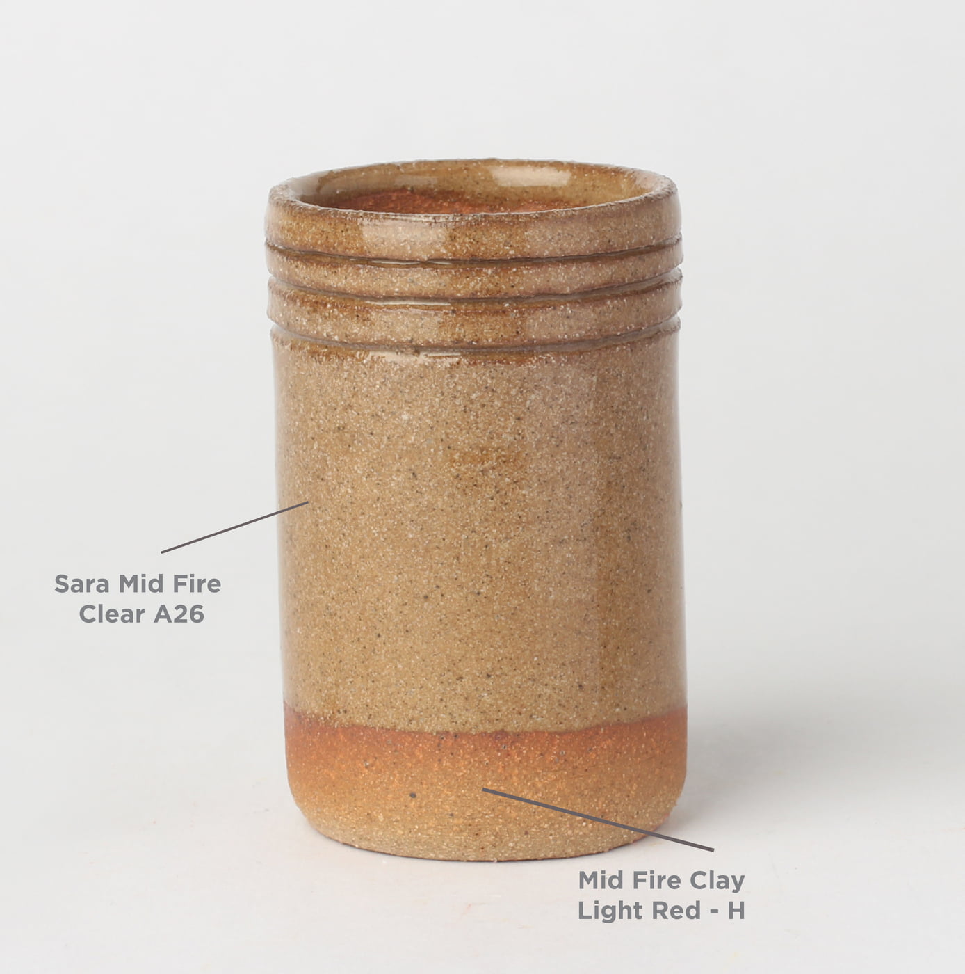 Sara Clay Mid Fire Light Red - H