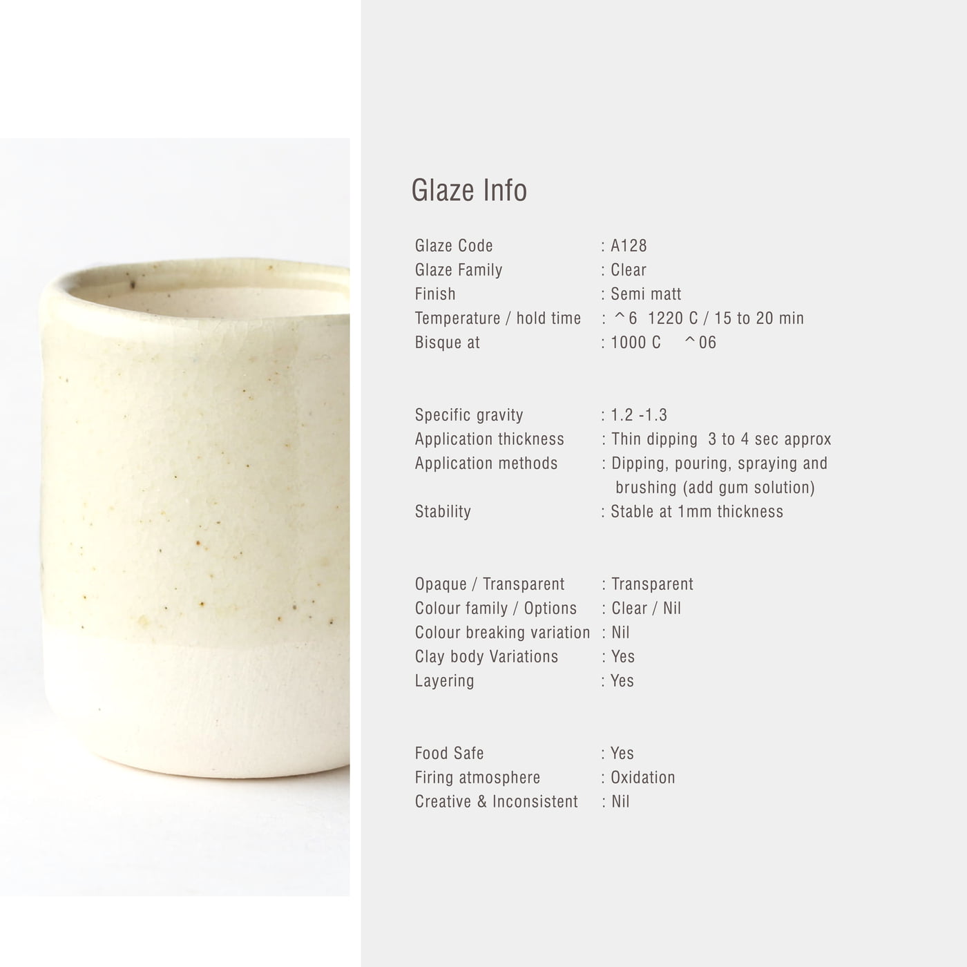 Sara Mid Fire Clear Matt A128